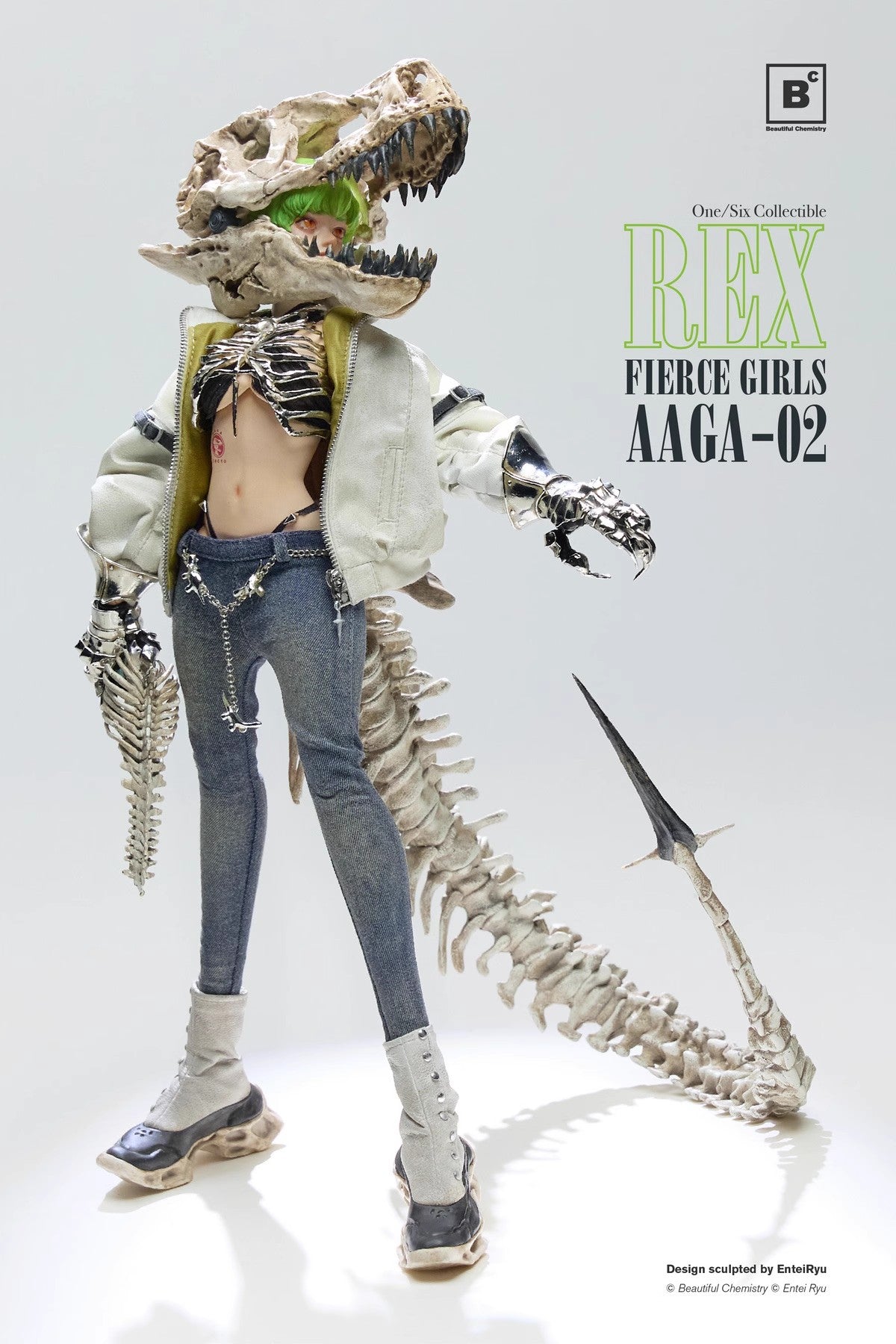 1:6 Bone Girl Fierce Girls Rex Action Figure
