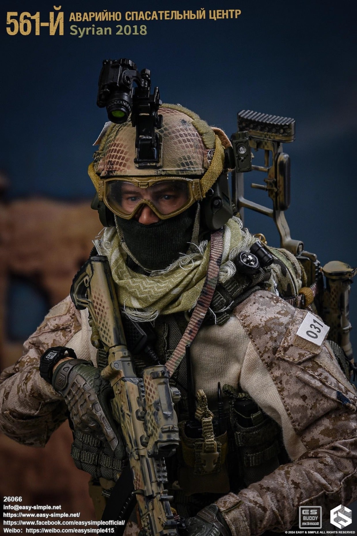 1:6 Russia SSO Spetsnaz Special Operations Force Syrian 2018 Action Fi