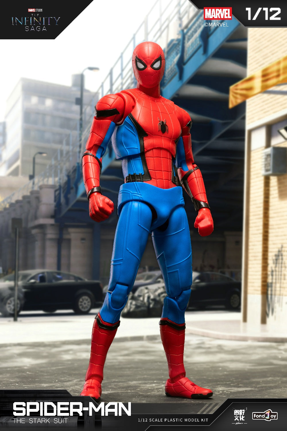 1:12 Spider-Man The Stark Suit Action Figure Model Kit