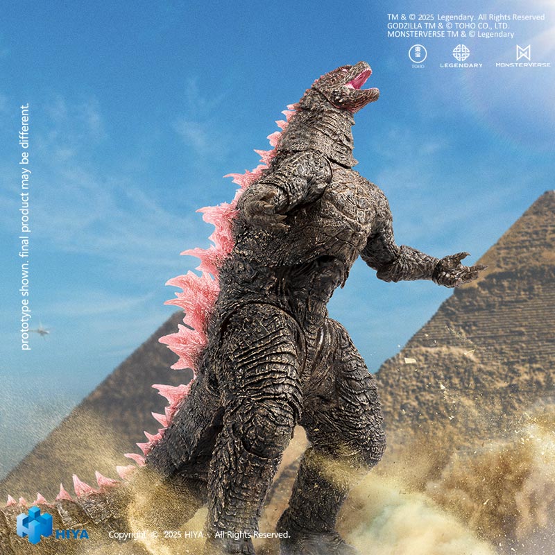 The New Empire Heat Ray Godzilla Evolved Version (Pink Fin) Action Fig