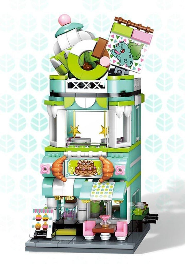 Bulbasaur Dessert Food Street Scene Building Blocks Set