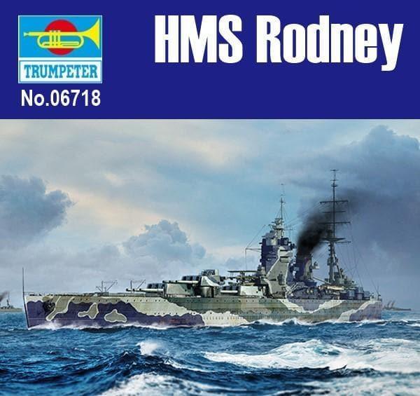 1:700 HMS Rodney Warship Assembly Kit